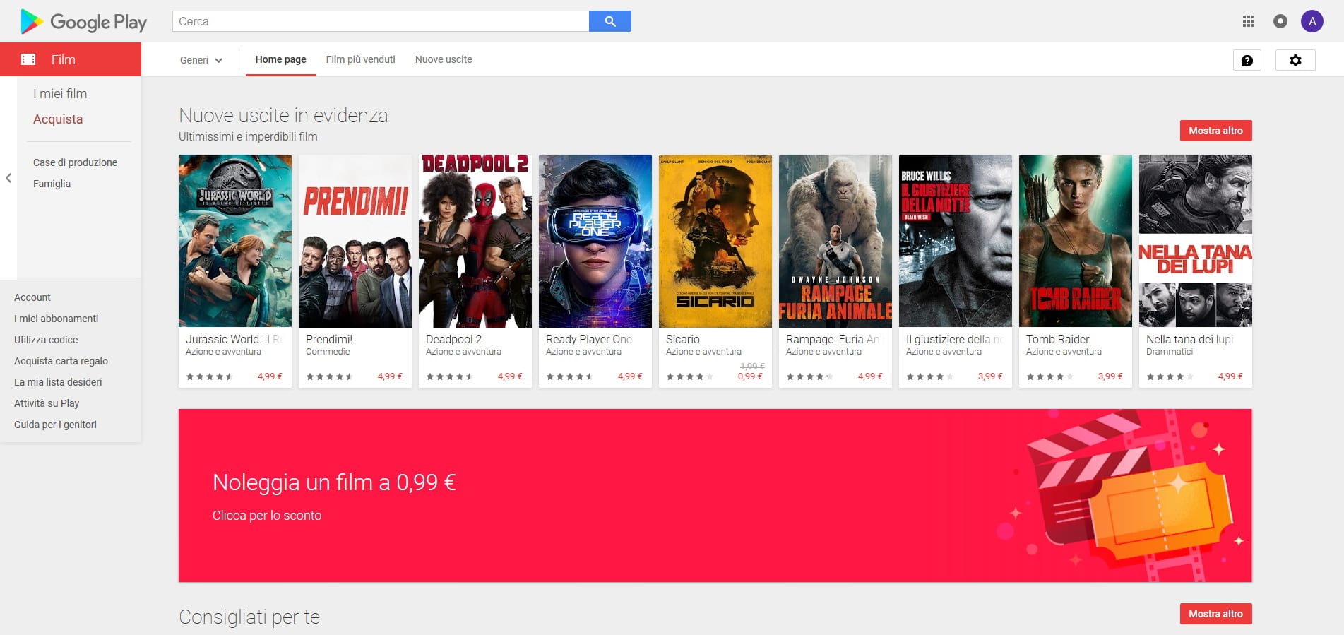 Google Play, l’aggiornamento dei film all’Ultra HD è gratuito
