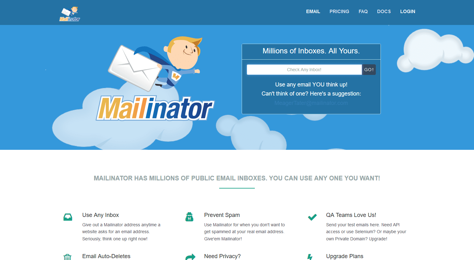 Come ricevere e-mail sulle caselle usa e getta di Mailinator