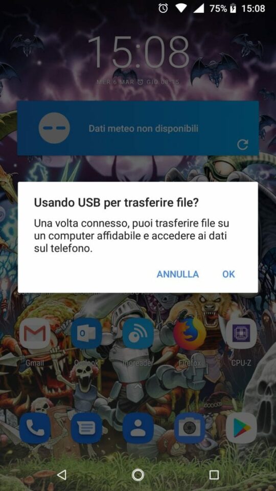 Come condividere la connessione mobile Android su PC via Tethering USB