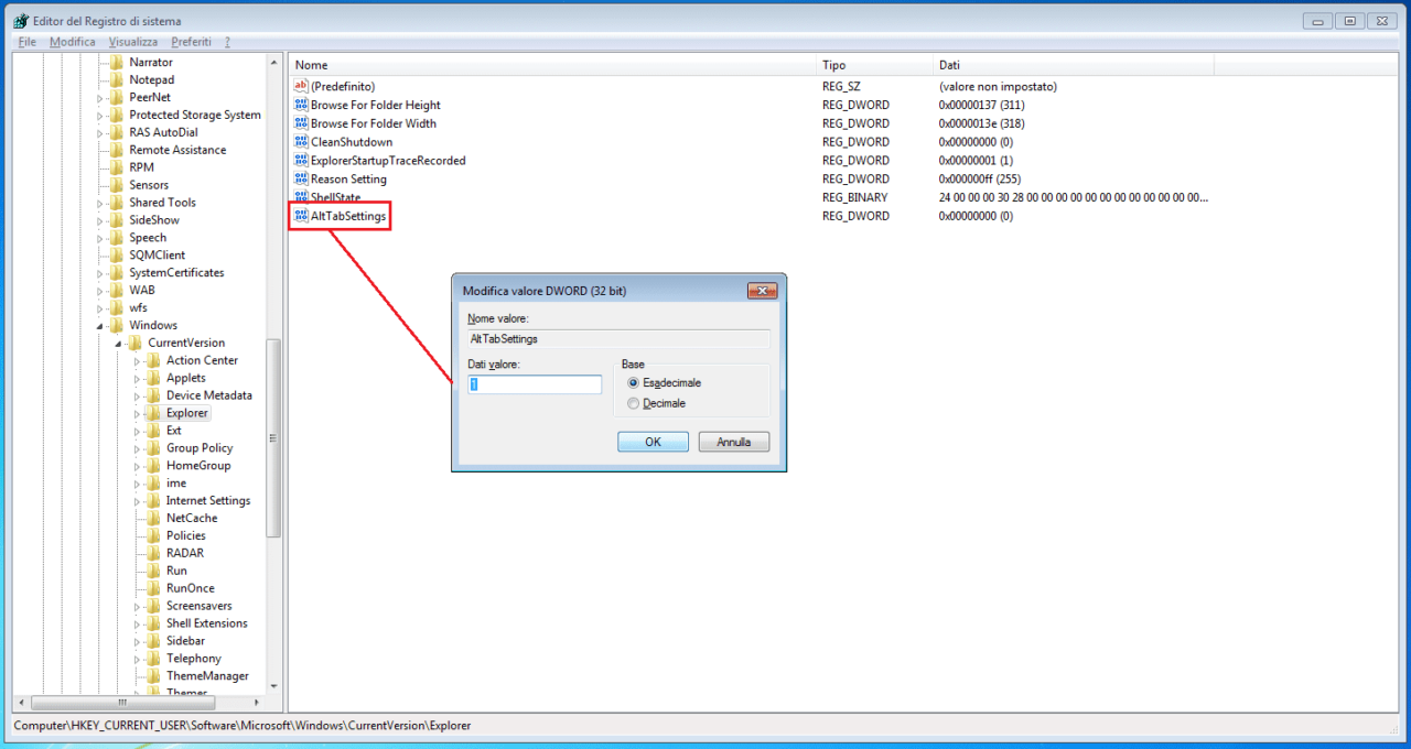 Come usare permanentemente il Task Switcher di Windows XP