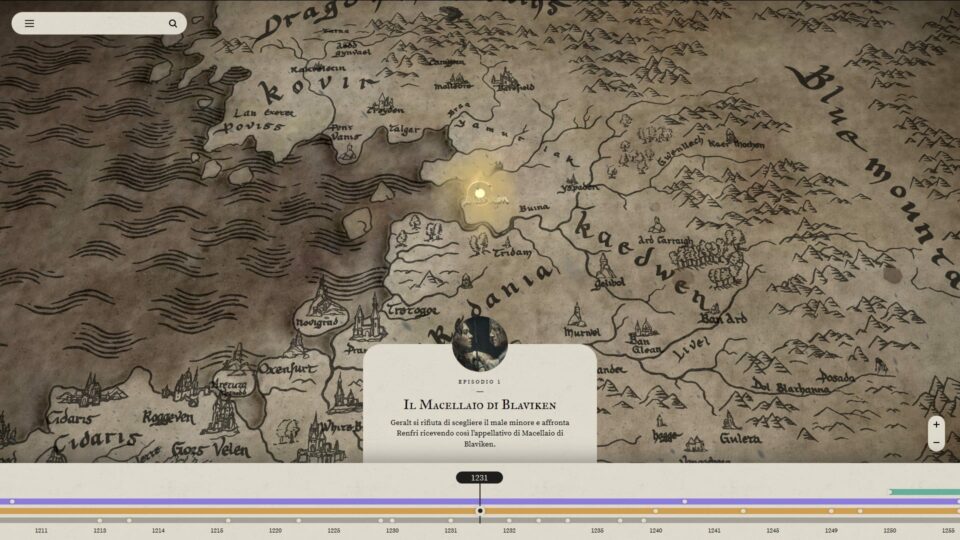 The Witcher, una mappa interattiva per la serie evento di Netflix