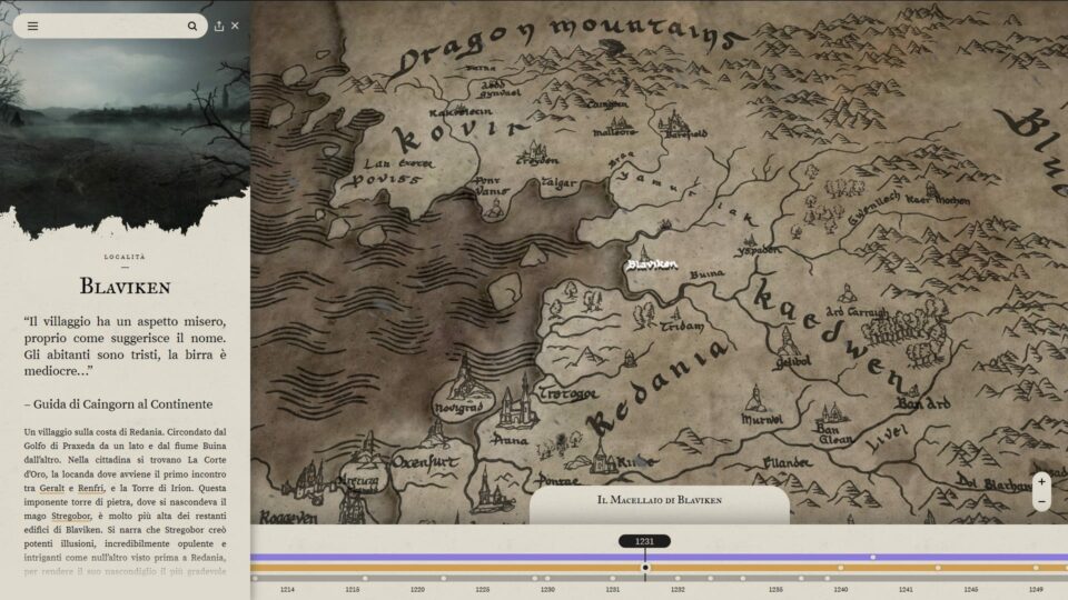The Witcher, una mappa interattiva per la serie evento di Netflix