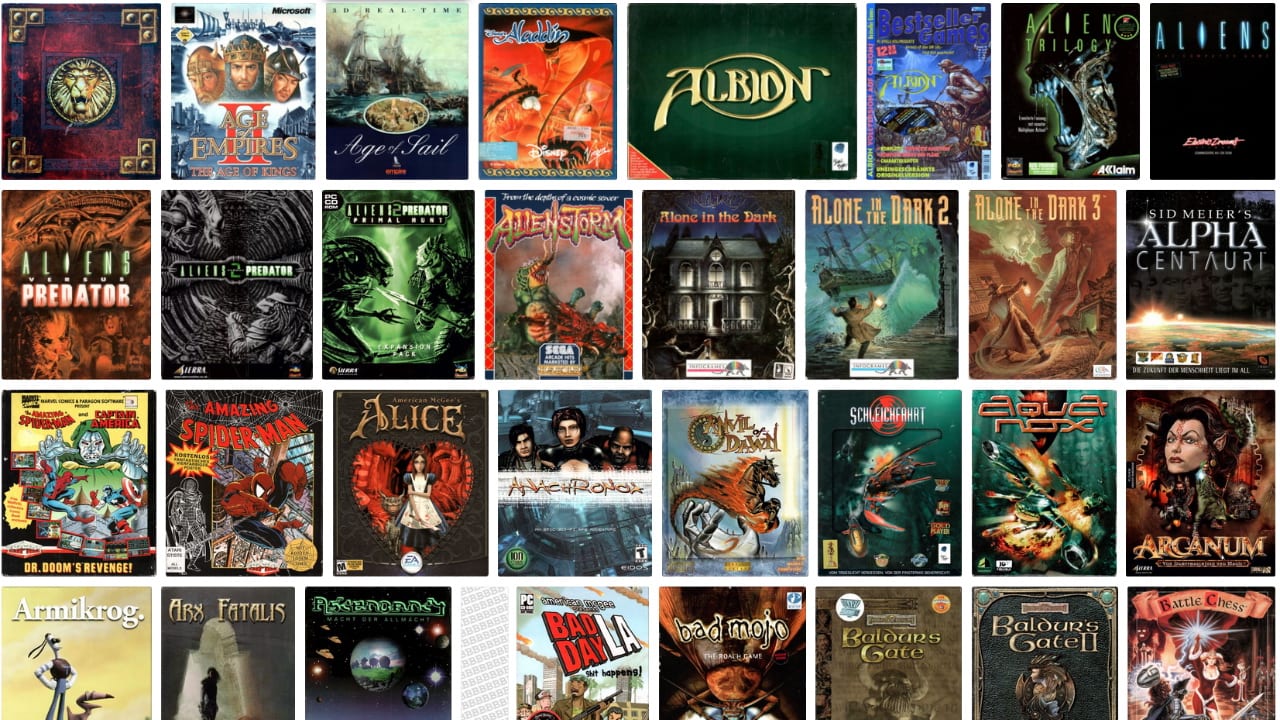 Big Box Collection, scansioni 3D degli scatoloni videoludici retrò