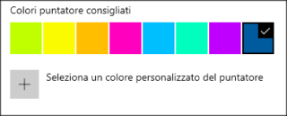 Personalizzare il colore del cursore del mouse in Windows