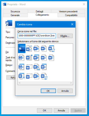 Guida al cambio di icona per i collegamenti in Windows 10
