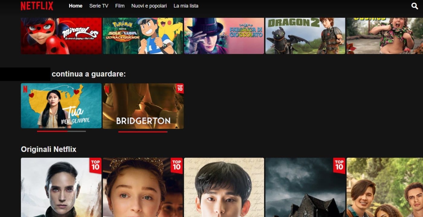 Come eliminare i titoli da Continua a guardare su Netflix