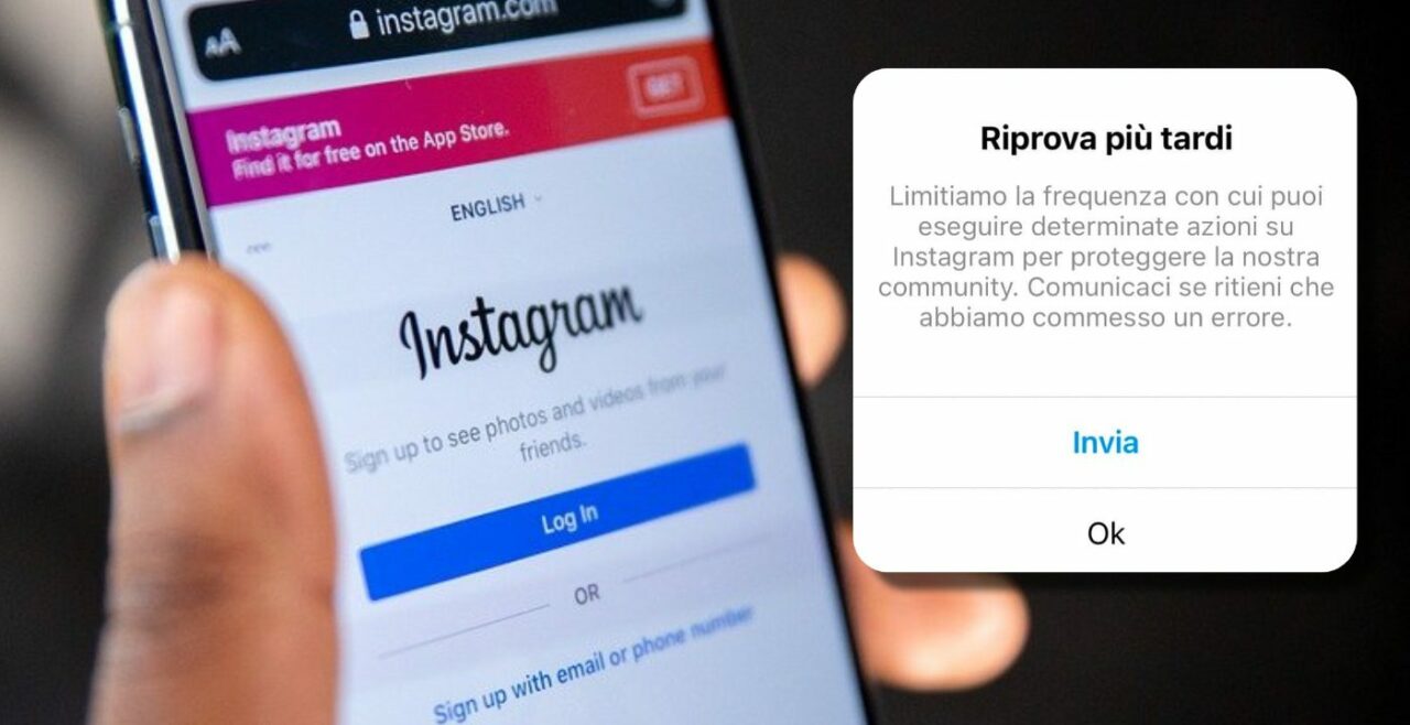 Riprova più tardi: Instagram down il 2 agosto, cosa è successo