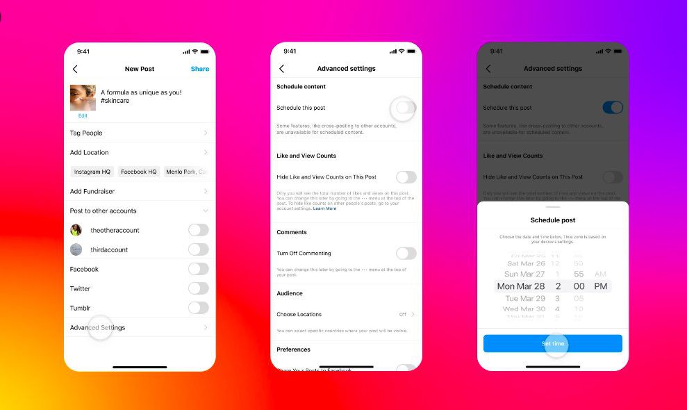 Instagram, come programmare e monitorare i reel