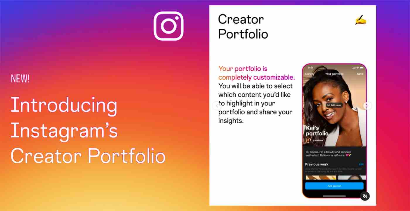 Instagram, cos'è Creator portfolio e come si crea