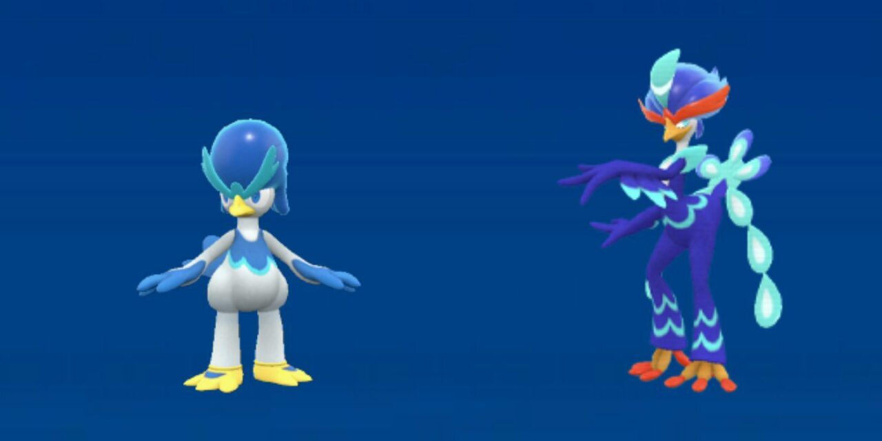 Quali sono le evoluzioni di Quaxly in Pokémon Scarlatto e Violetto