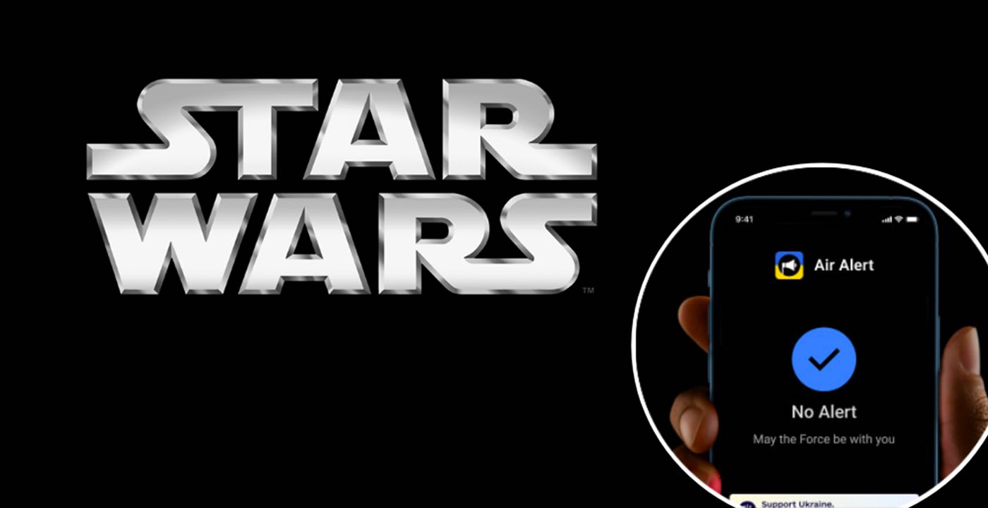 Air Alert, l'app a tema Star Wars che avvisa gli ucraini dei raid aerei