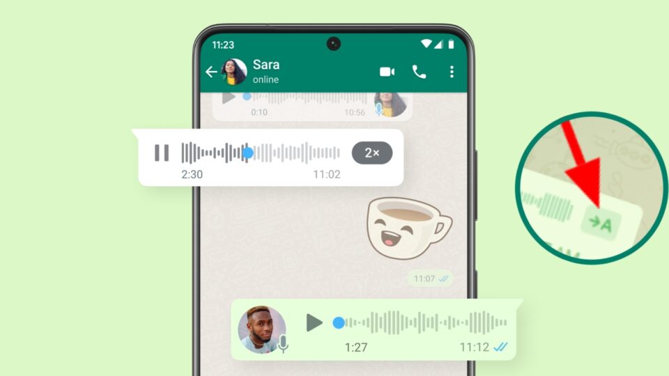 WhatsApp è al lavoro sulla trascrizione dei messaggi vocali