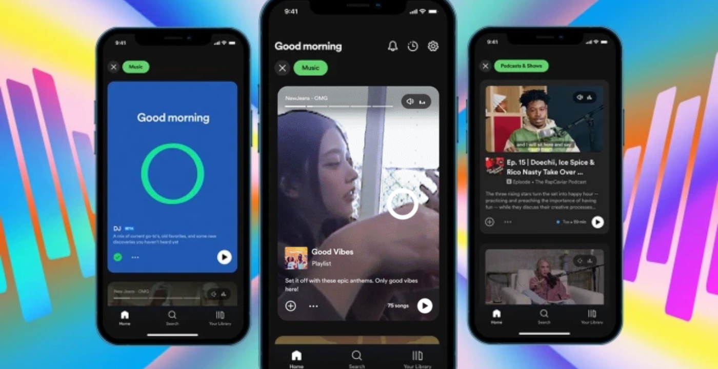 Spotify lancia una nuova interfaccia simile a TikTok