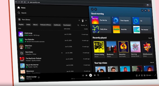 Spotify, la nuova interfaccia desktop
