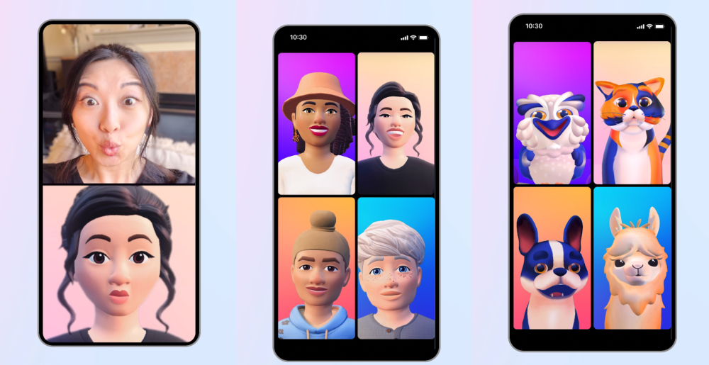 Le videochiamate con avatar debuttano su Instagram e Facebook