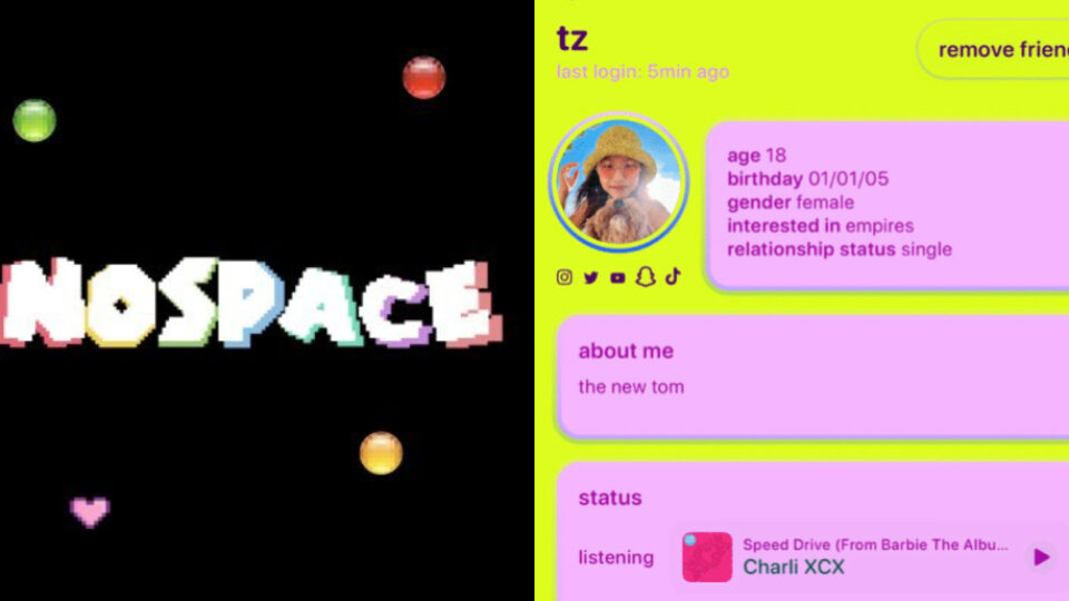 Cos'è NoSpace, il nuovo social ispirato a MySpace