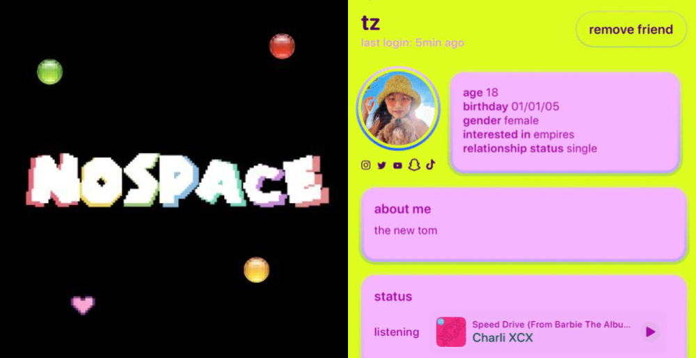 Cos'è NoSpace, il nuovo social ispirato a MySpace