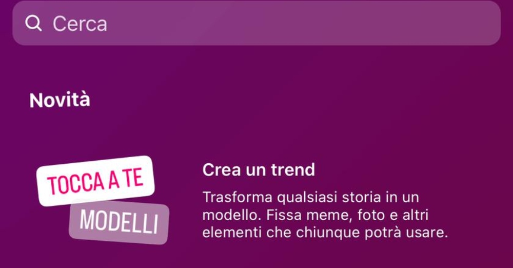Su Instagram arrivano i modelli Tocca a te per le Storie