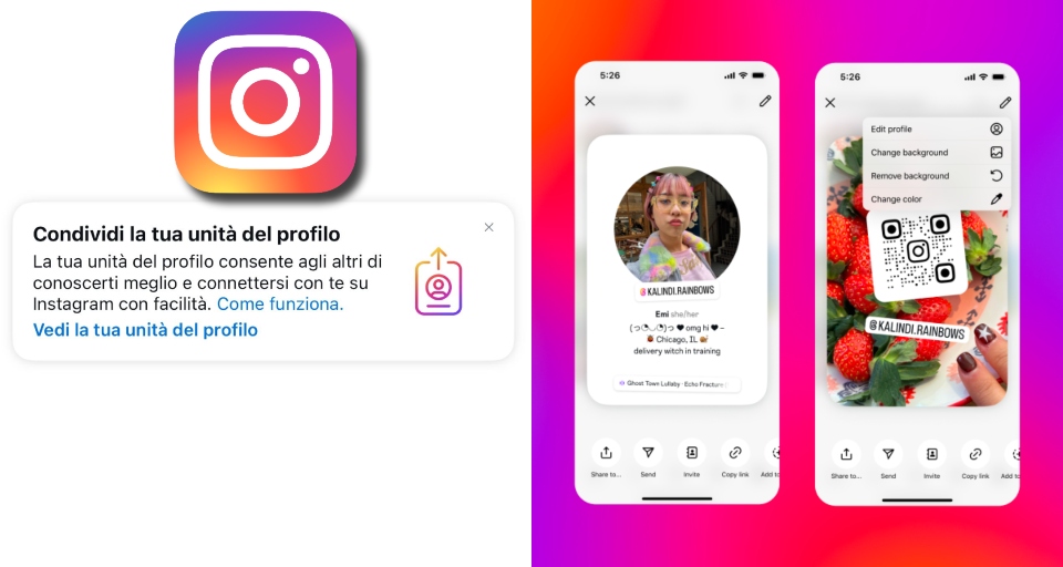 Condividi la tua unità del profilo Instagram: cos'è e come funziona