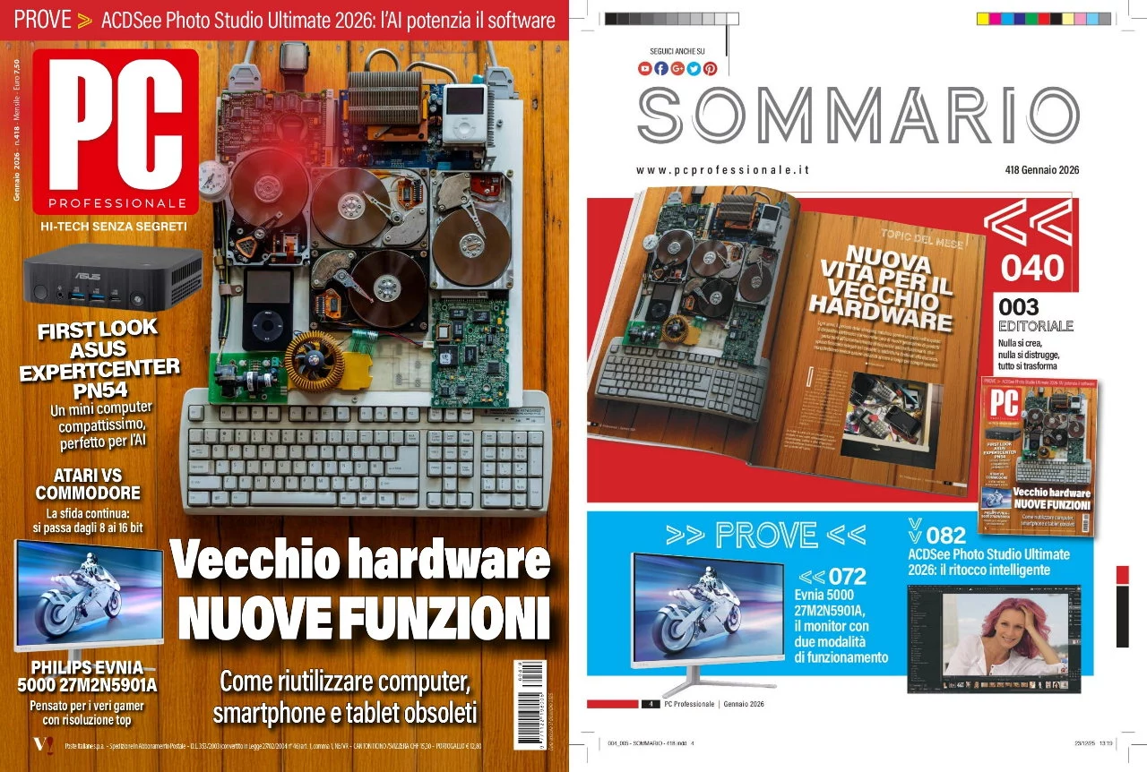 PC 418 gennaio 2026: ecco cosa troverete! - PC Professionale